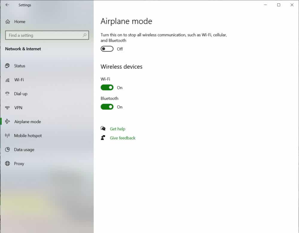 How to Turn Off Airplane Mode in Windows 10