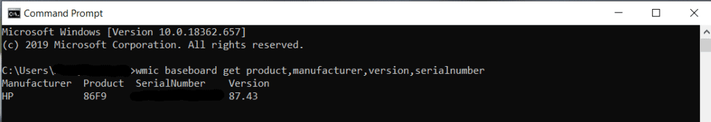 How to find motherboard model Windows 10