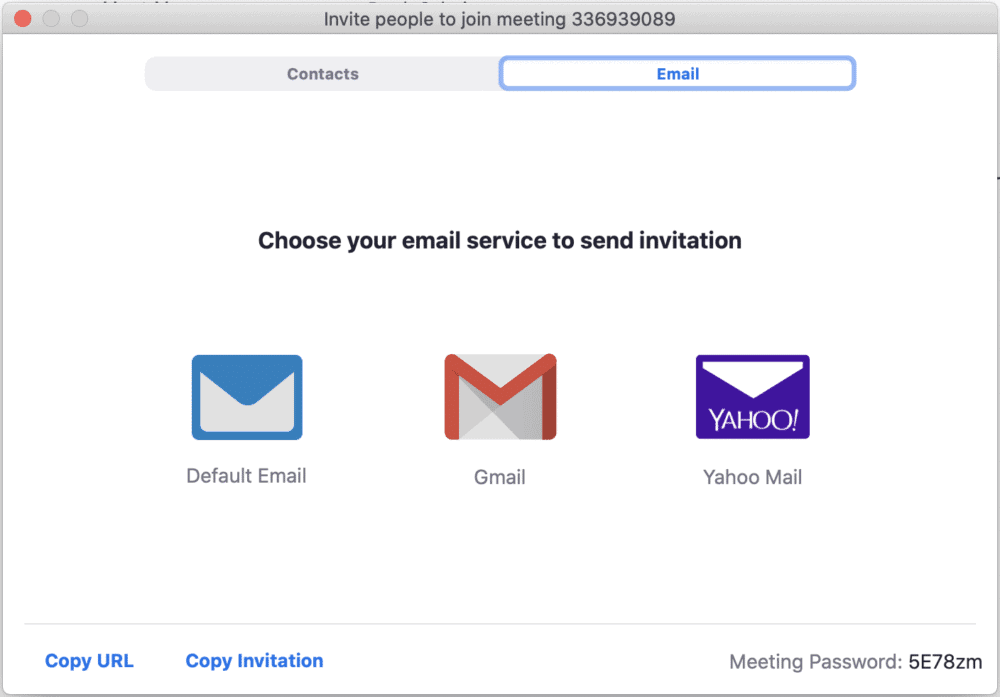 How to invite people to a Zoom Video Conference