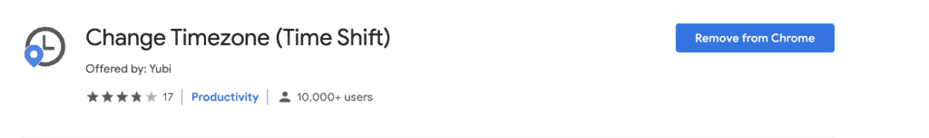 The easiest way to change the time on the Google Chrome Browser