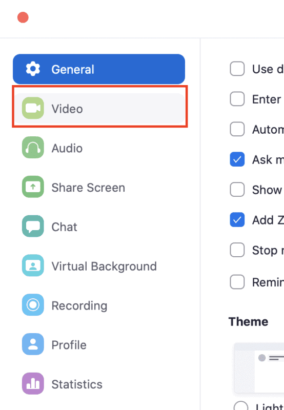 How to toggle video on/off in a Zoom meeting