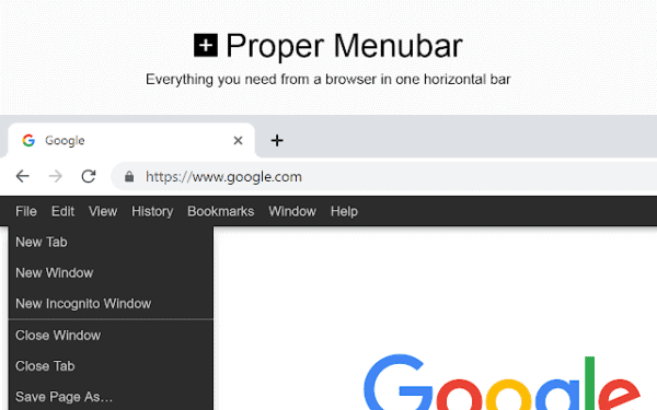 How to show the Menu Bar in Microsoft Edge