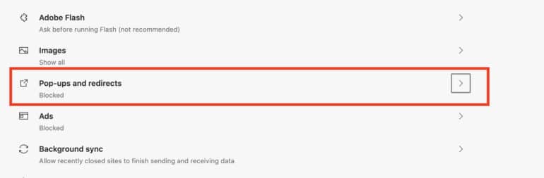 How to disable pop-up blocker on Microsoft Edge