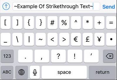 How to strike through text in Whatsapp