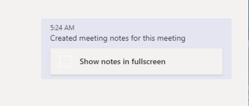 How to take Meeting notes in Microsoft Teams