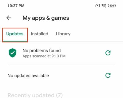 How to check for app updates on an Android Smartphone