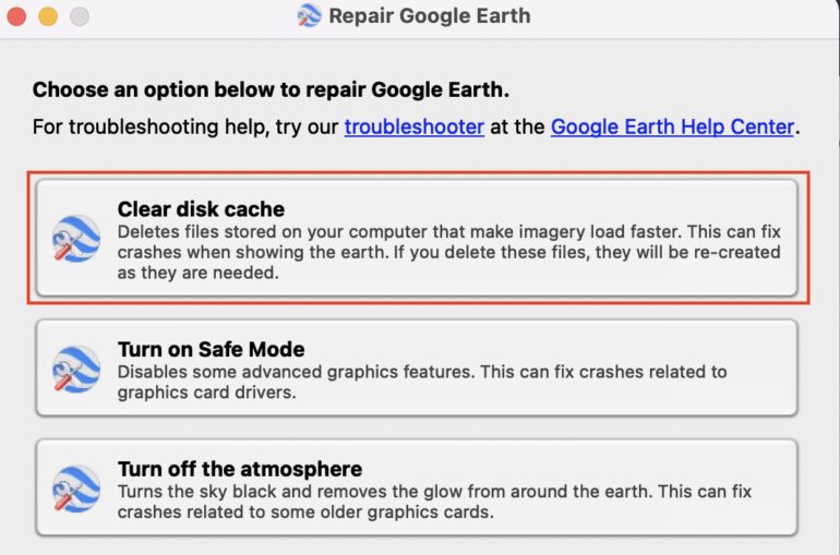 Google Earth keeps Crashing – Here are 4 steps to fix this problem