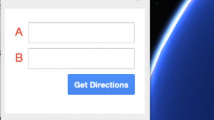 How to easily get directions to a particular location using Google Earth