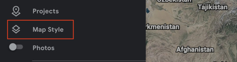How to enable country lines on Google Earth