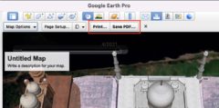 How to print a map on Google Earth