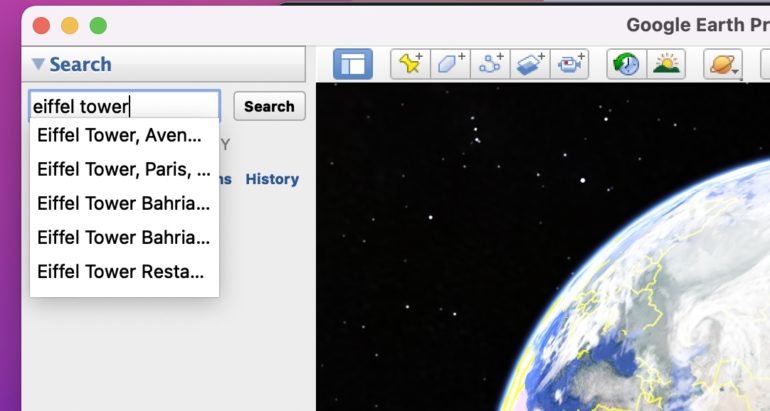 How to transfer a place on Google Earth to Google Maps