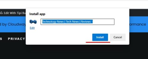 How to install a website as an app on Windows 11