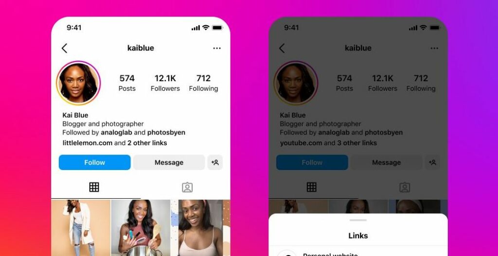 Instagram Introduces Multi-Link Feature Allowing Users to Add Five Links to their Profile ...