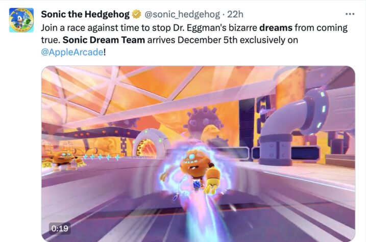 New 3D Platformer Sonic Game, ‘Sonic Dream Team,’ Announced as an Apple ...