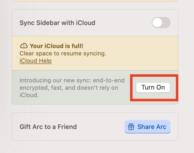How to sync your sidebar in the Arc Browser
