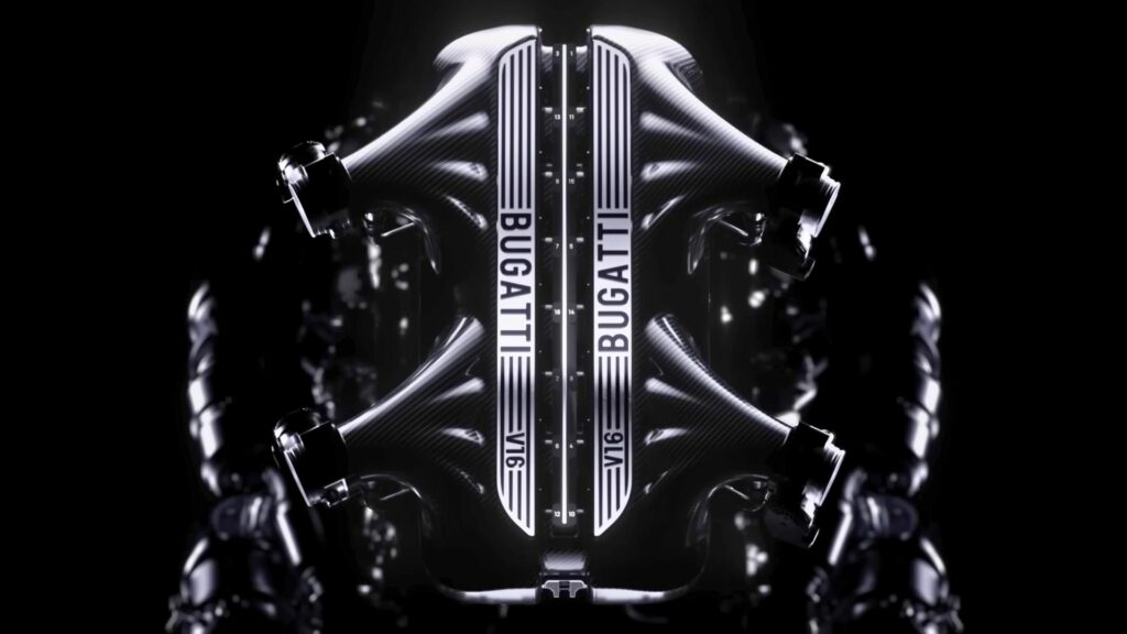 Bugatti Unveils Revolutionary V16 Hybrid Powerplant for Chiron’s Successor