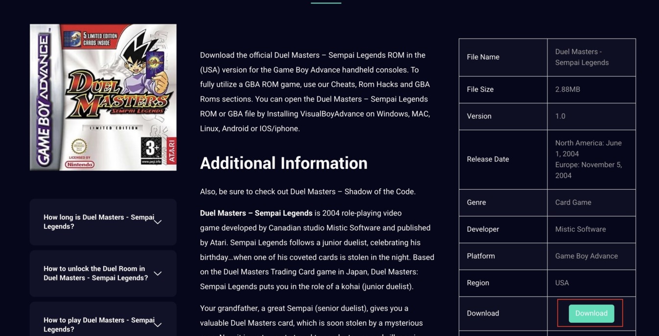 How to play GameBoy Advance games on your computer