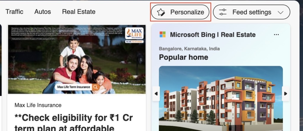 How to personalize your feed on Microsoft Edge