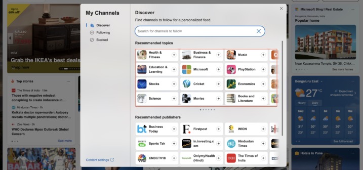 How to personalize your feed on Microsoft Edge