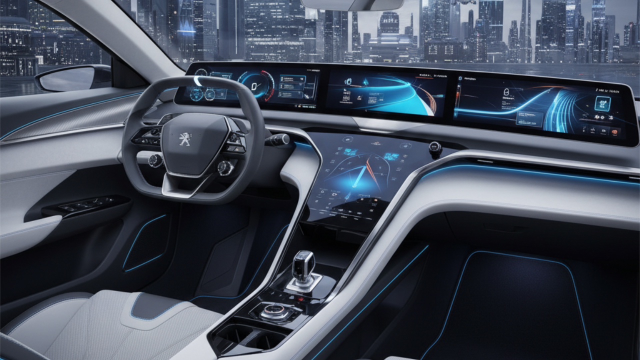 Peugeot Concept Car to Feature Square Steering Wheel Like Video Game ...