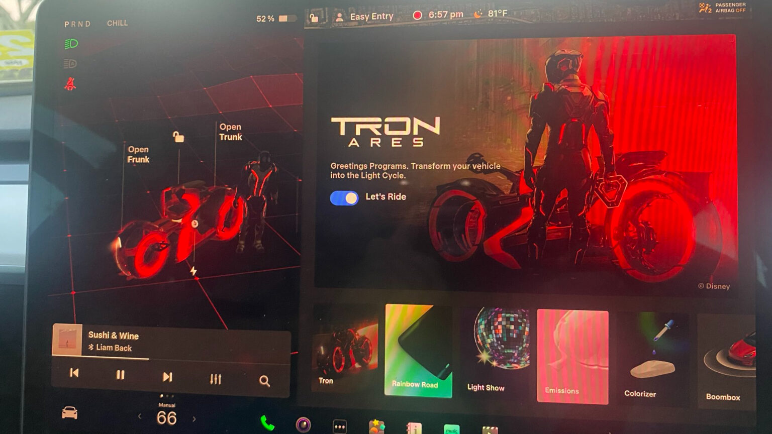 Tesla Releases Tron Ares Software Update for Model 3 Model Y and Cybertruck