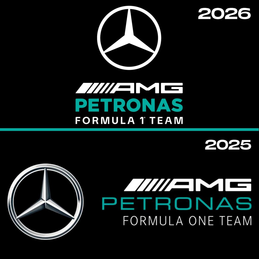 Mercedes unveils minimalist logo redesign for 2026 Formula 1 season
